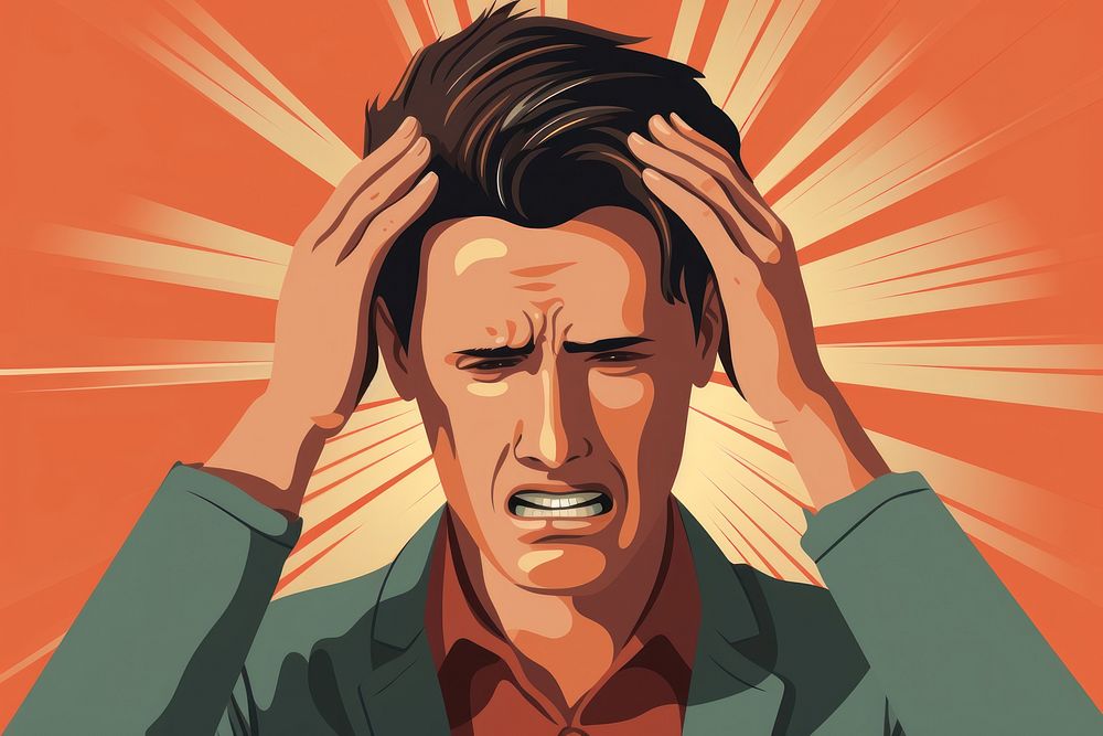 Portrait head disappointment hopelessness. AI | Free Photo Illustration ...