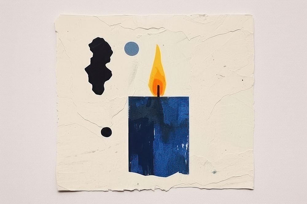 Art painting candle paper. | Free Photo Illustration - rawpixel