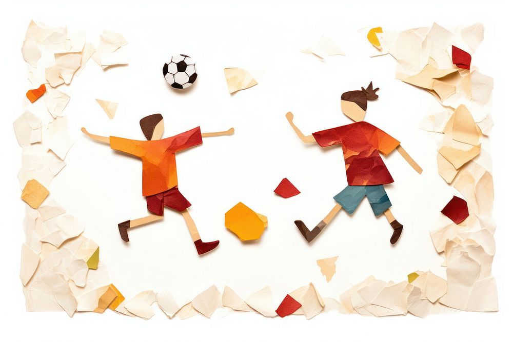 Football paper sports art. | Free Photo Illustration - rawpixel