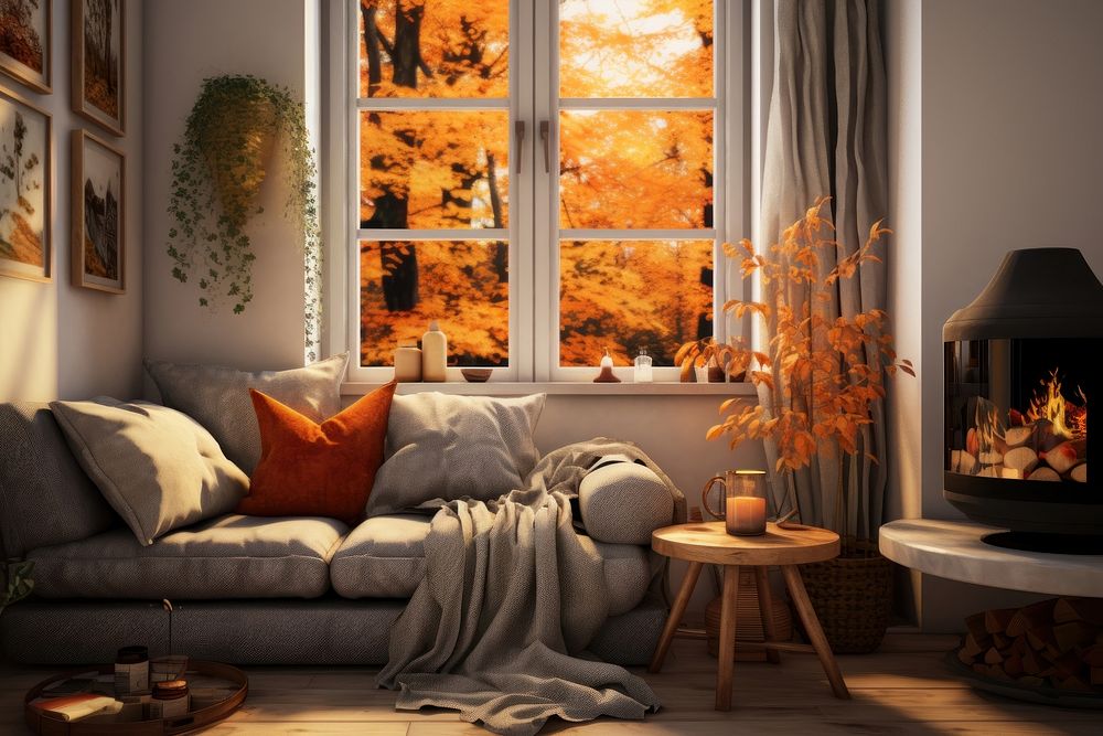 Room architecture furniture fireplace. | Premium Photo - rawpixel