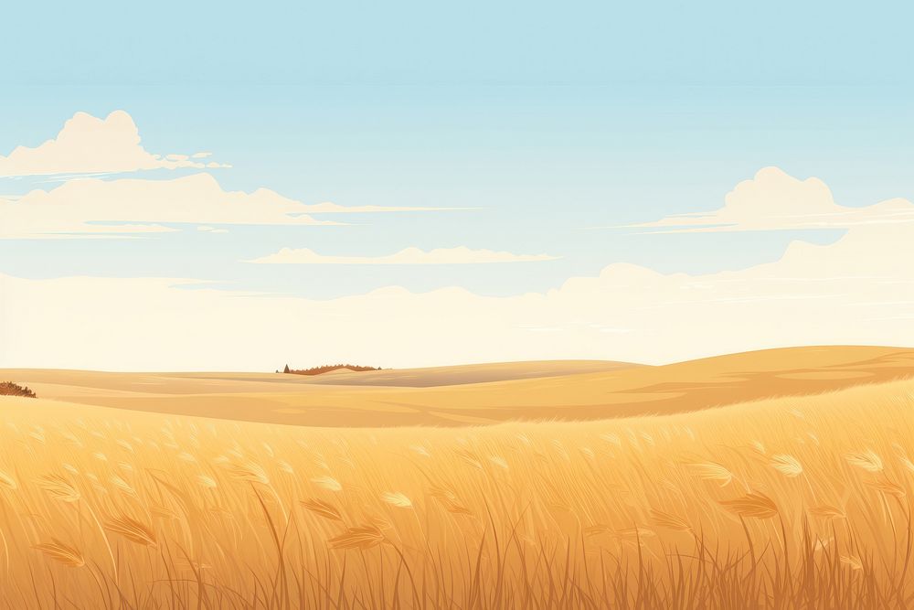 Landscape grassland outdoors horizon. | Free Photo Illustration - rawpixel