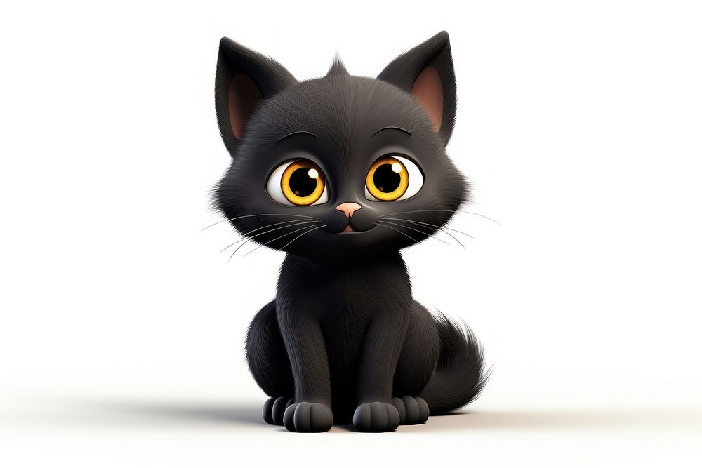Cartoon animal mammal black. AI | Premium Photo Illustration - rawpixel