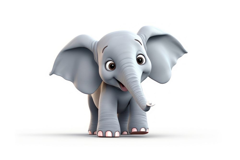 Elephant wildlife cartoon mammal. | Premium Photo Illustration - rawpixel