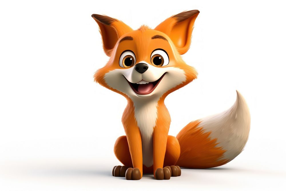 Fox cartoon mammal animal. AI | Premium Photo Illustration - rawpixel