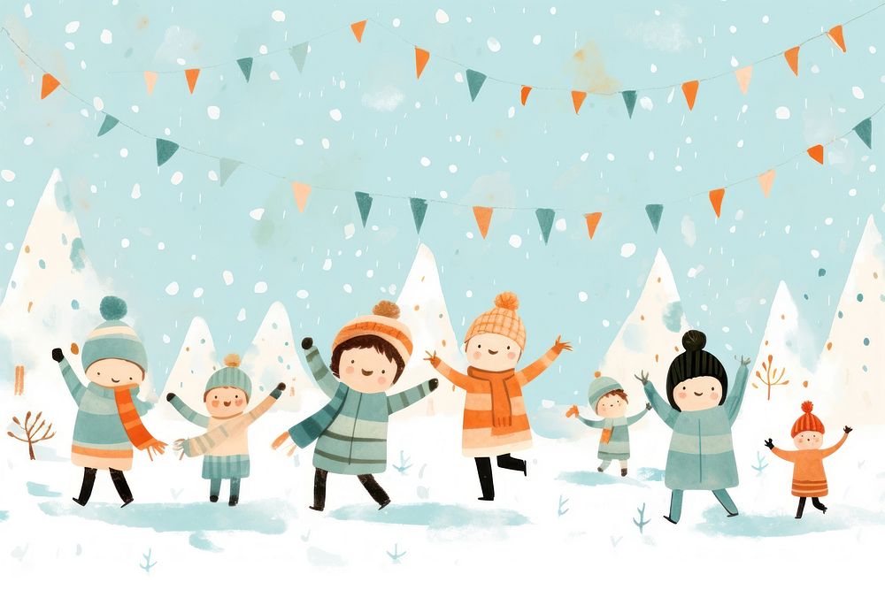 Snow celebration outdoors winter. AI | Free Photo - rawpixel