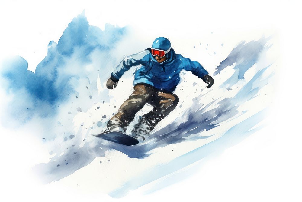 Snowboarding recreation adventure outdoors. AI | Free Photo - rawpixel