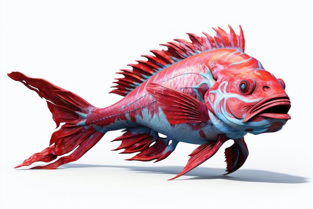 Fish animal sea white background. | Free Photo - rawpixel