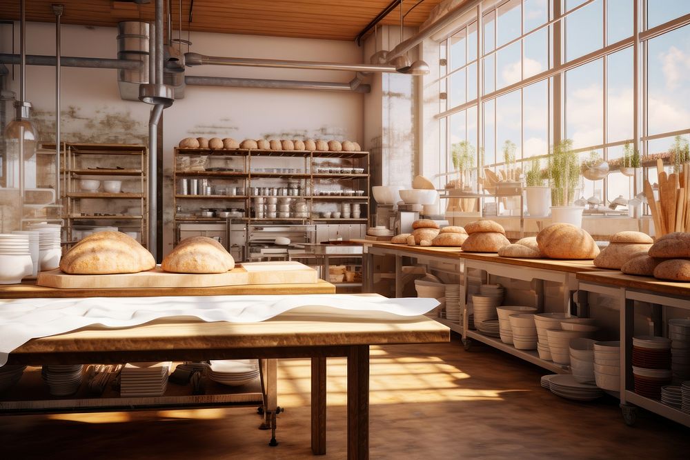 Bakery kitchen bread food. AI | Free Photo - rawpixel