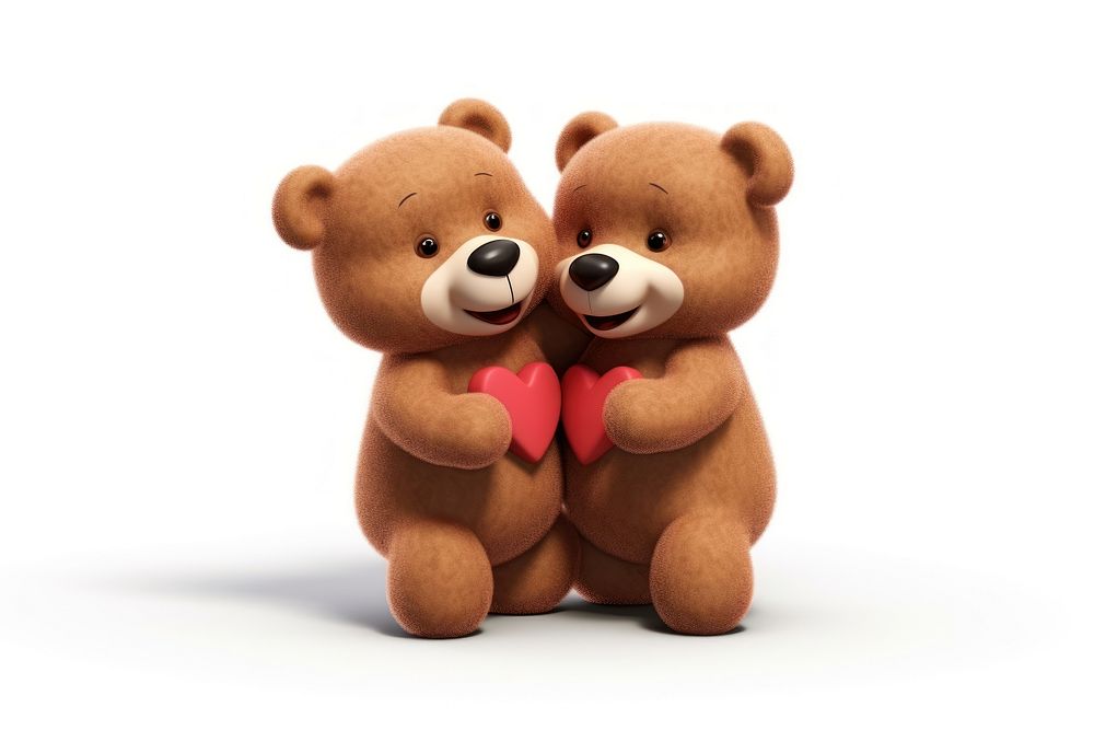 Teddy bears hugging cartoon plush | Premium Photo Illustration - rawpixel