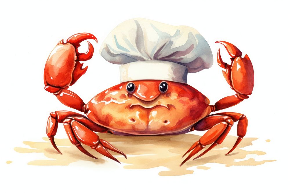 Crab seafood cartoon invertebrate. AI | Premium Photo Illustration ...
