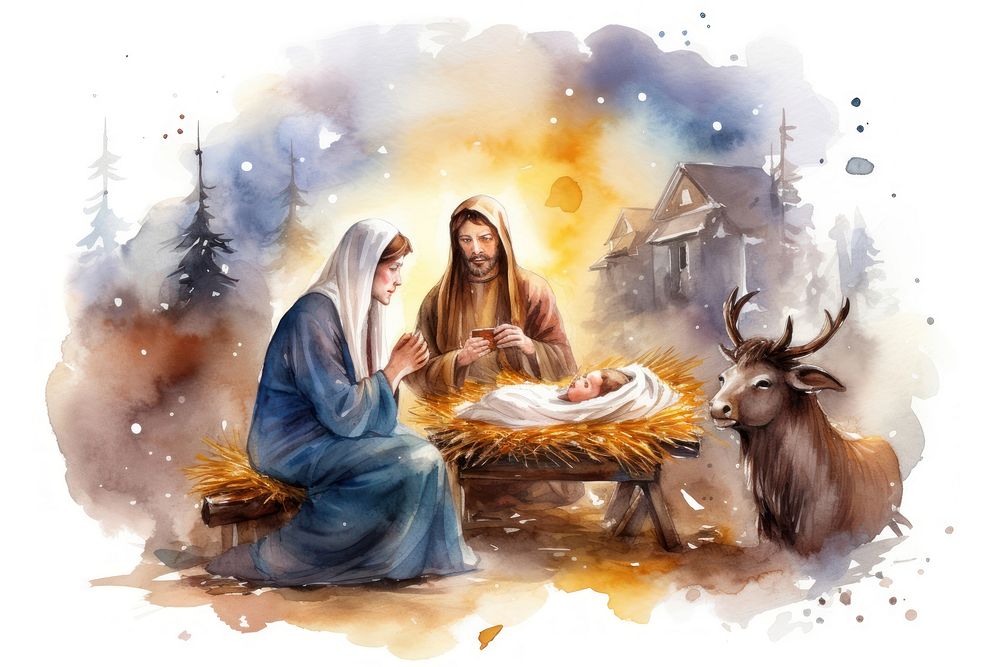 Christmas adult nativity scene spirituality | Premium Photo - rawpixel