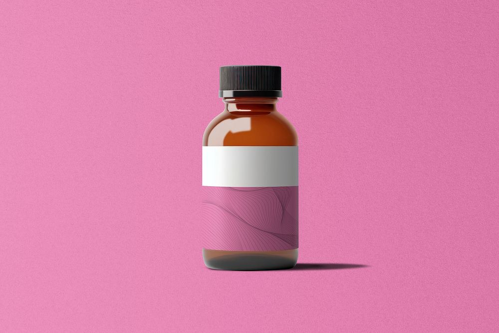 Blank supplement bottle label design | Premium Photo - rawpixel