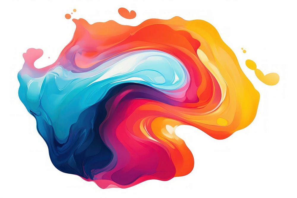 Painting shape white background creativity. | Premium Photo ...