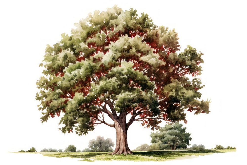 Tree plant oak white background. | Free Photo - rawpixel