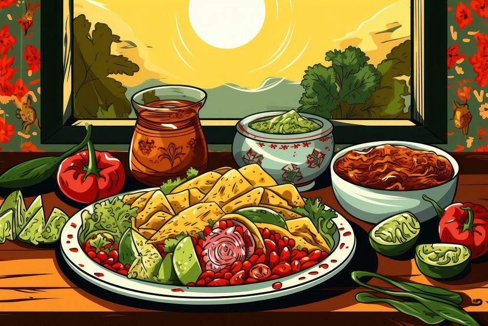 Food lunch plate meal. AI | Premium Photo Illustration - rawpixel