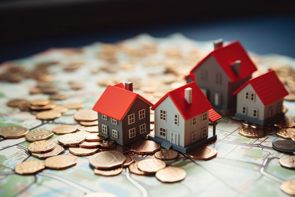 Coin money house architecture. AI | Free Photo - rawpixel