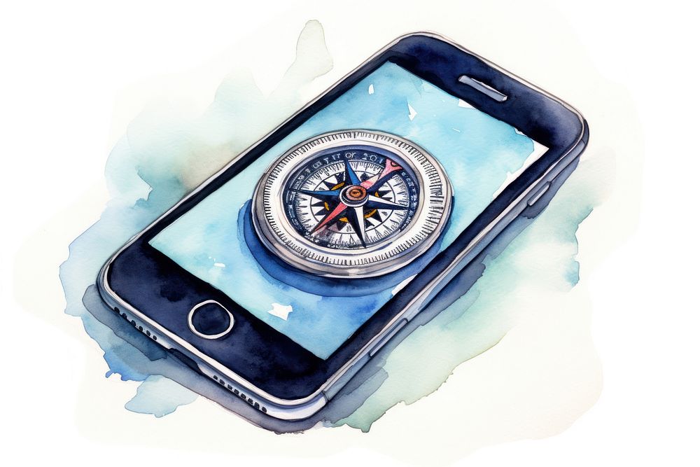 Compass portability technology telephone. AI | Premium Photo - rawpixel