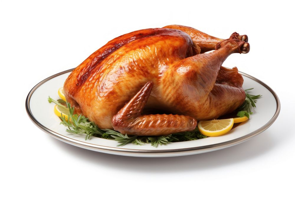 Plate dinner turkey meat. AI | Free Photo - rawpixel