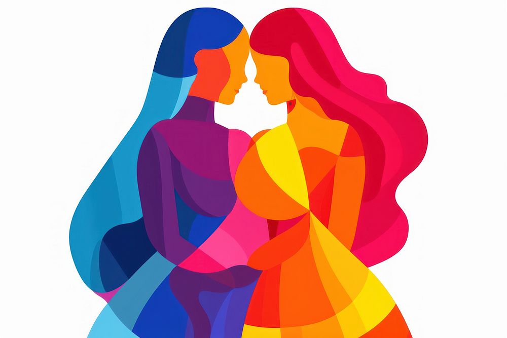 Graphics adult love togetherness. AI | Free Photo Illustration - rawpixel