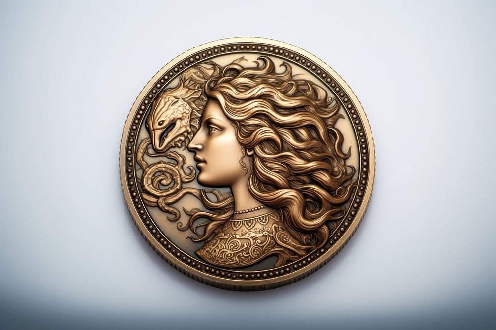 Coin bronze money representation. AI | Free Photo - rawpixel