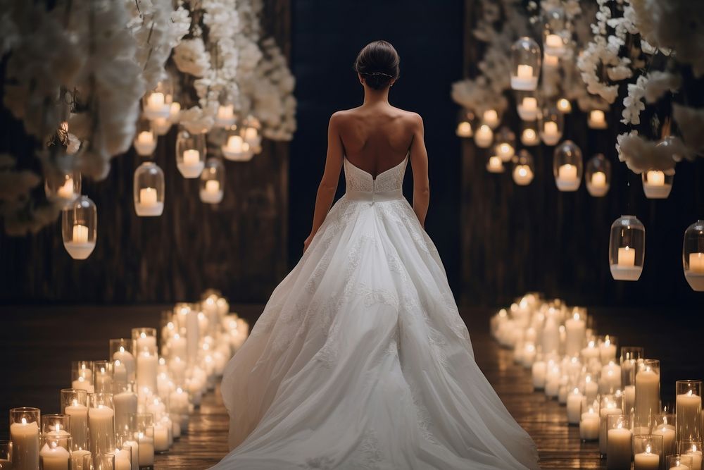 Wedding fashion candle dress. | Premium Photo - rawpixel