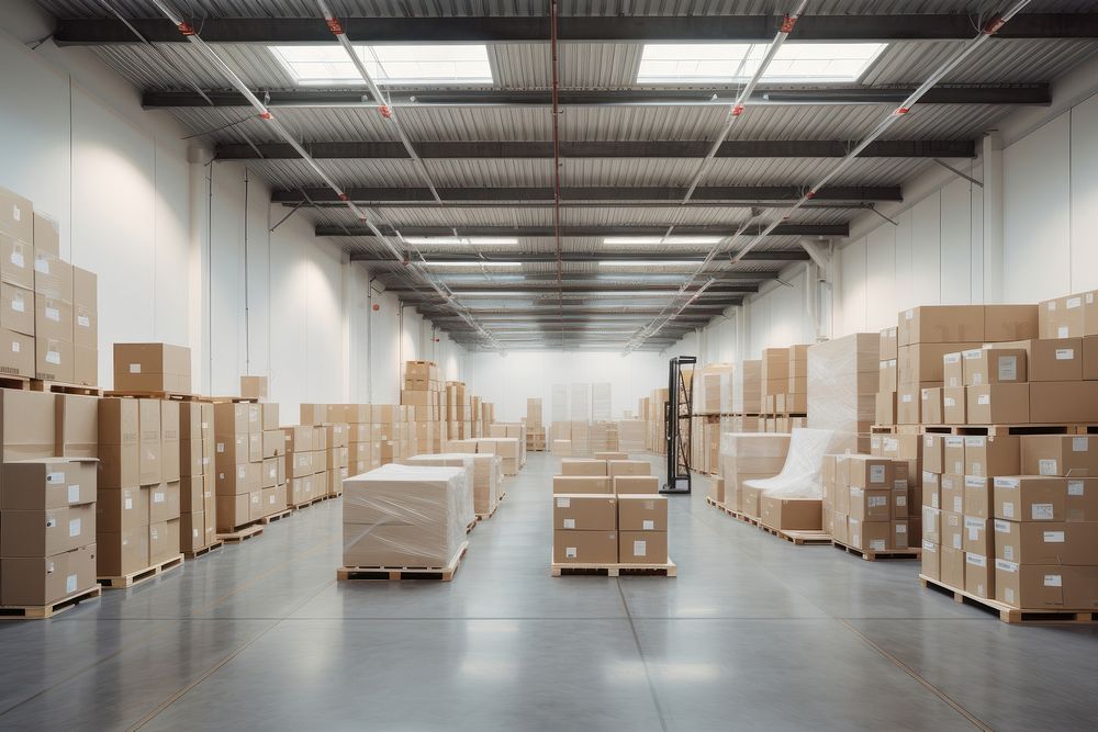 Warehouse box architecture cardboard. | Free Photo - rawpixel