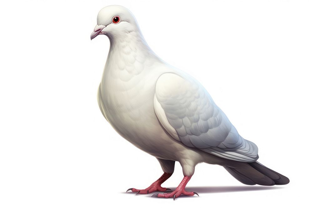 Animal pigeon white bird. | Premium Photo - rawpixel