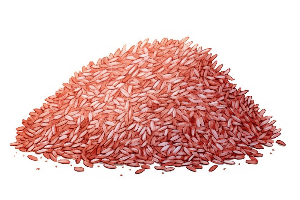 Rice food red white background, | Free Photo Illustration - rawpixel