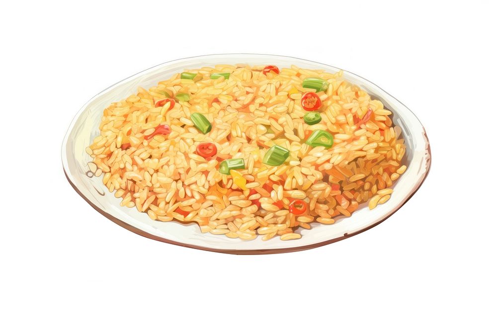 Rice plate food meal, digital | Premium Photo Illustration - rawpixel