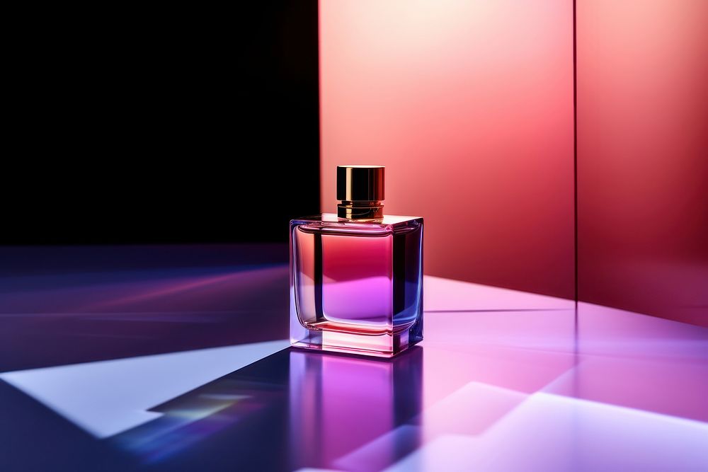 Perfume cosmetics lighting reflection. AI | Free Photo - rawpixel