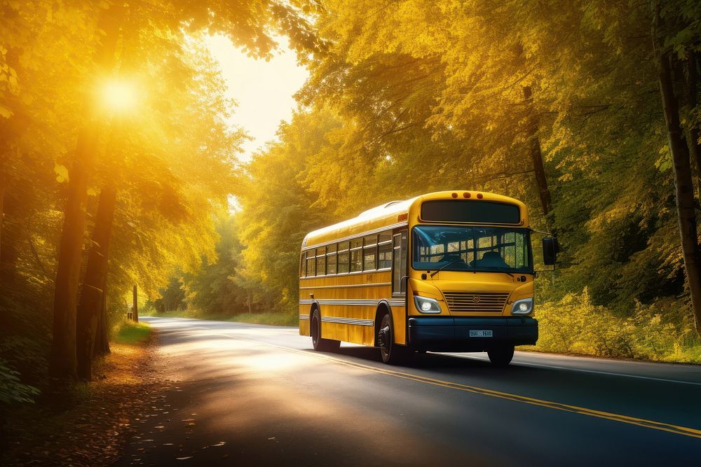 Bus vehicle road transportation. AI | Premium Photo - rawpixel