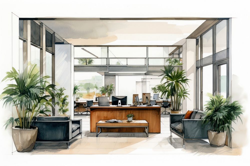 Architecture furniture building office. AI | Free Photo - rawpixel