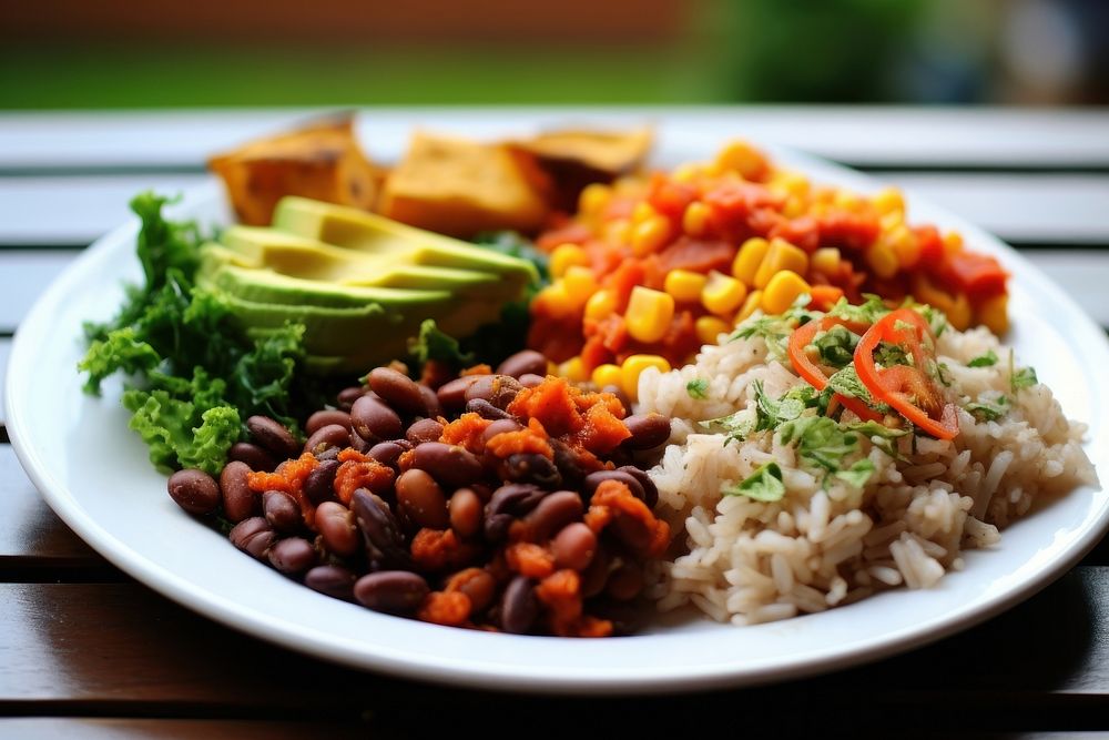 Meal food lunch plate. AI | Free Photo - rawpixel