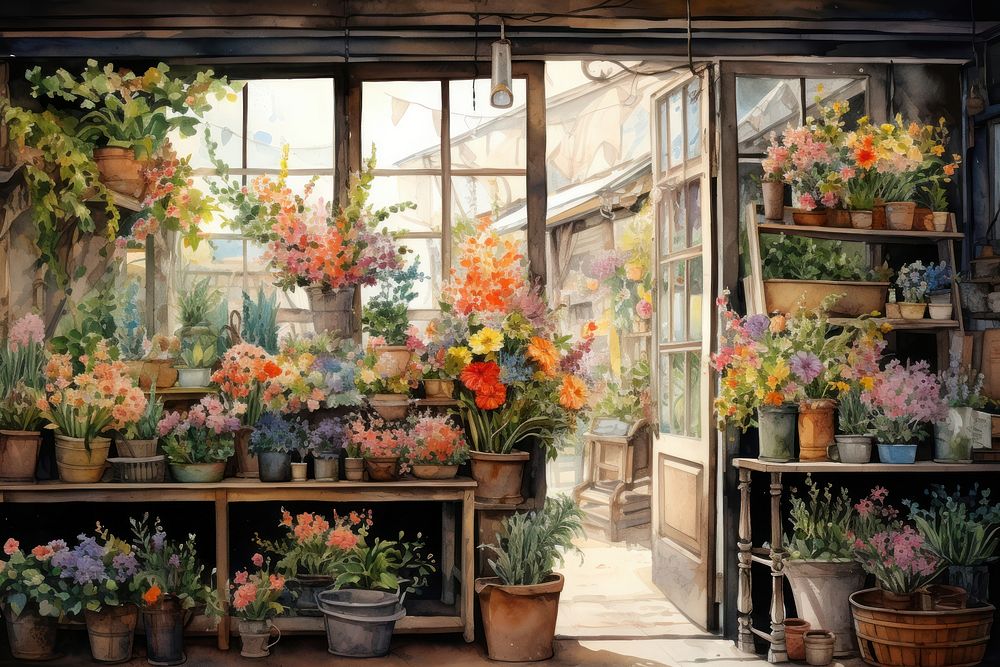 Flower plant architecture arrangement. | Free Photo - rawpixel