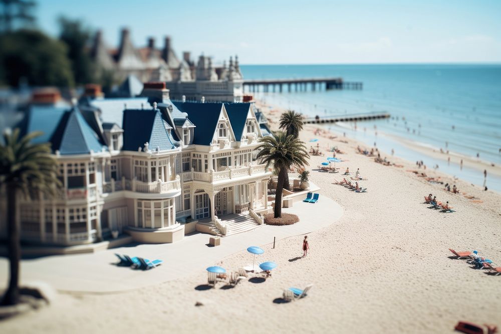 Architecture beach building outdoors. AI | Free Photo - rawpixel