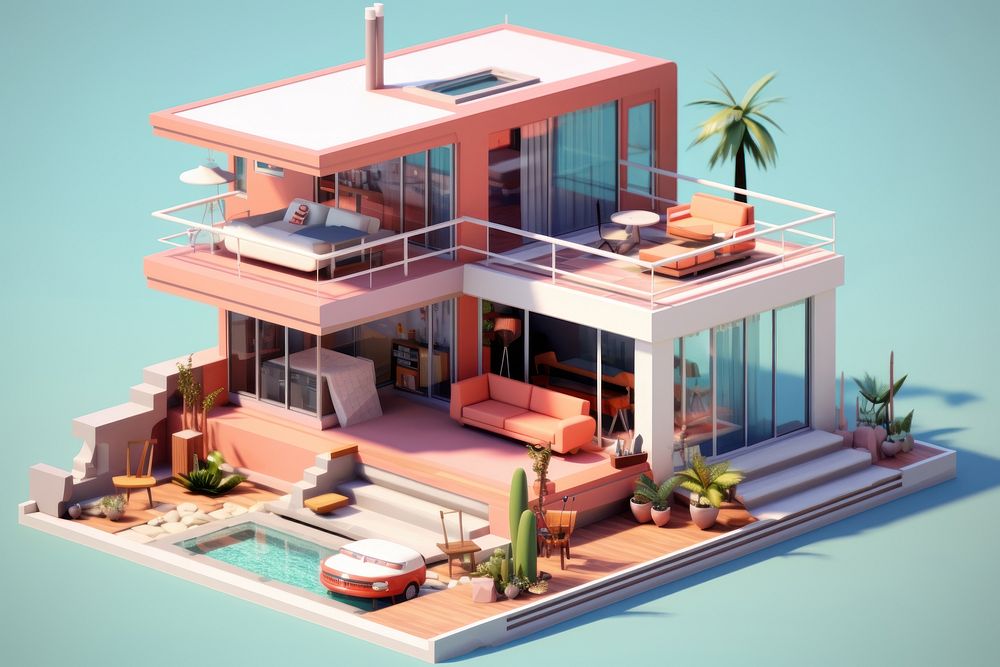 Architecture building house villa. AI | Free Photo - rawpixel