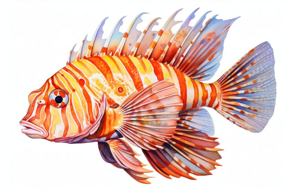 Animal marine fish pomacentridae. | Free Photo Illustration - rawpixel