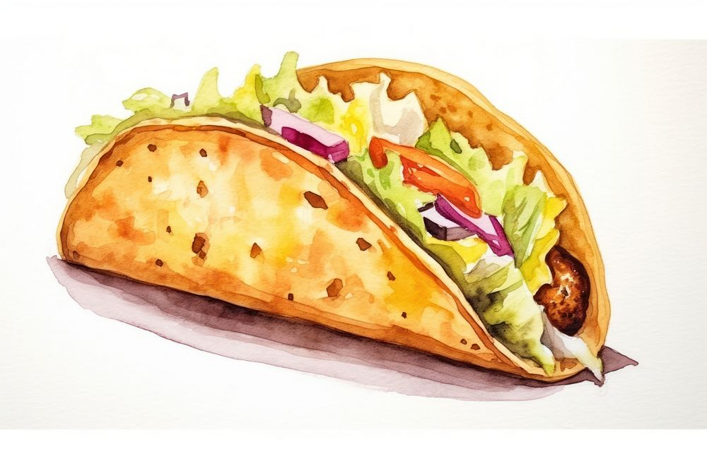 Taco sandwich food vegetable. | Free Photo Illustration - rawpixel