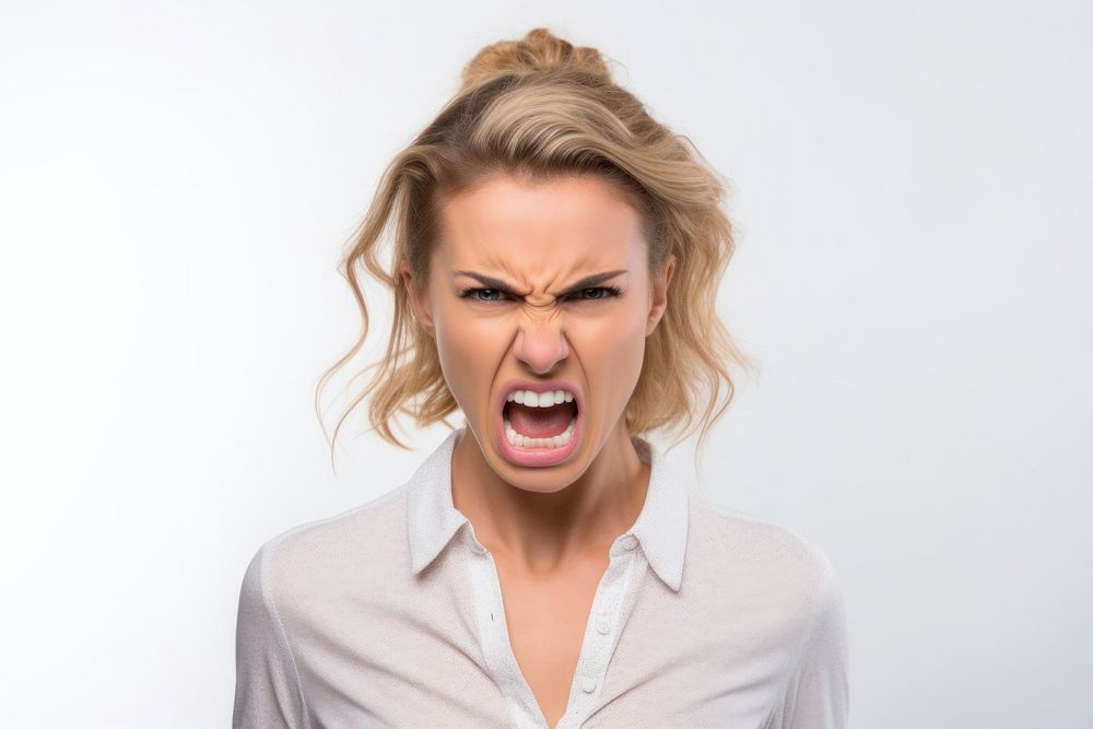 Portrait shouting adult angry. | Premium Photo - rawpixel