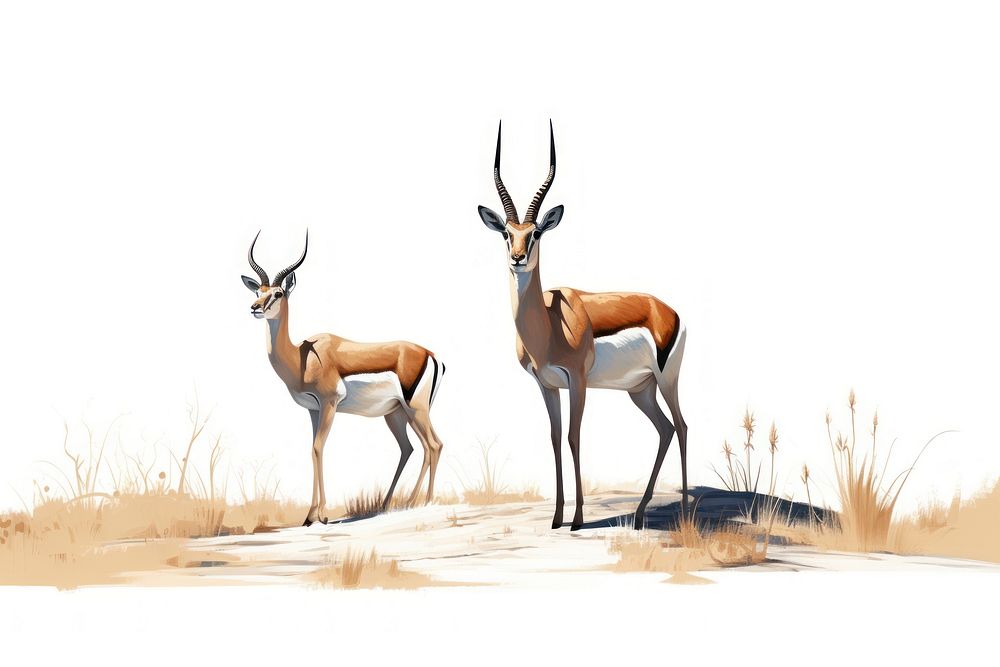 Wildlife gazelle animal mammal. | Premium Photo Illustration - rawpixel