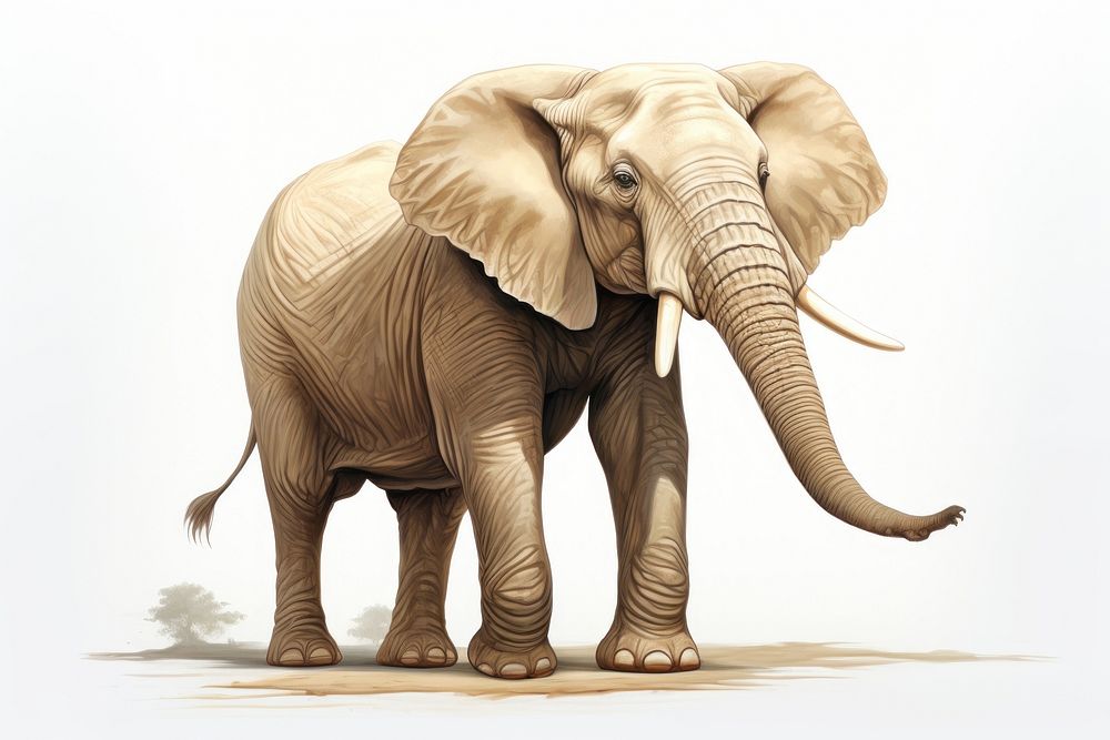 Elephant wildlife animal mammal. AI | Free Photo Illustration - rawpixel
