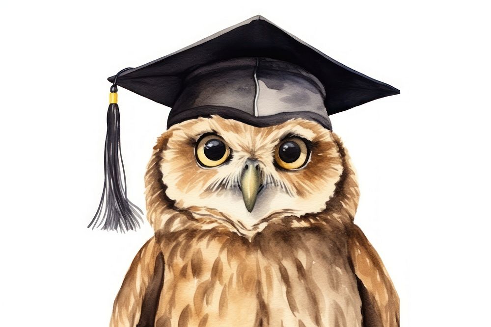 Graduation animal bird owl. AI | Free Photo - rawpixel