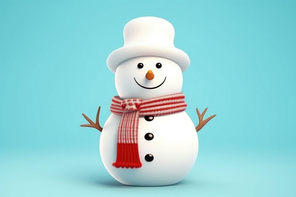 Snowman winter anthropomorphic representation. AI | Free Photo ...