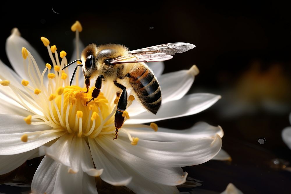 Flower bee animal insect. AI | Premium Photo - rawpixel