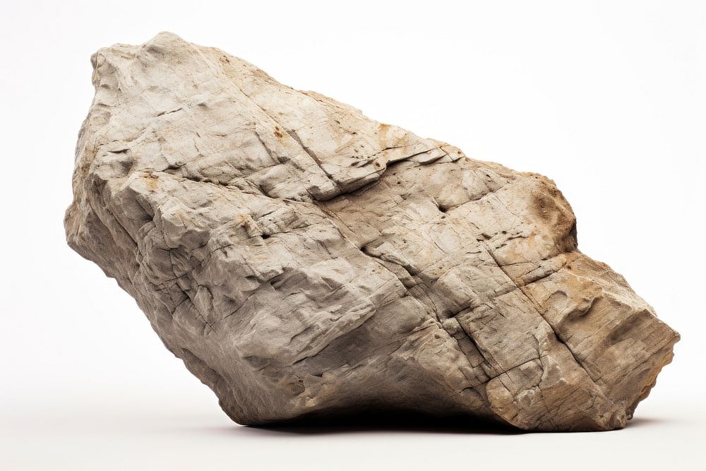 Rock mineral white background paleontology. | Premium Photo - rawpixel