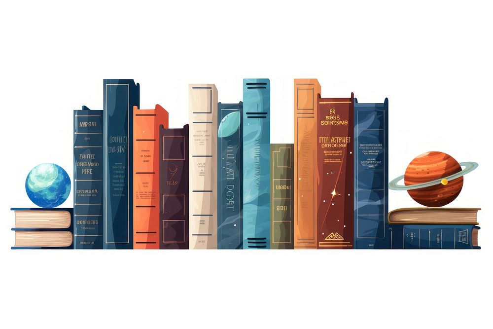 Book publication library white background. | Free Photo Illustration ...