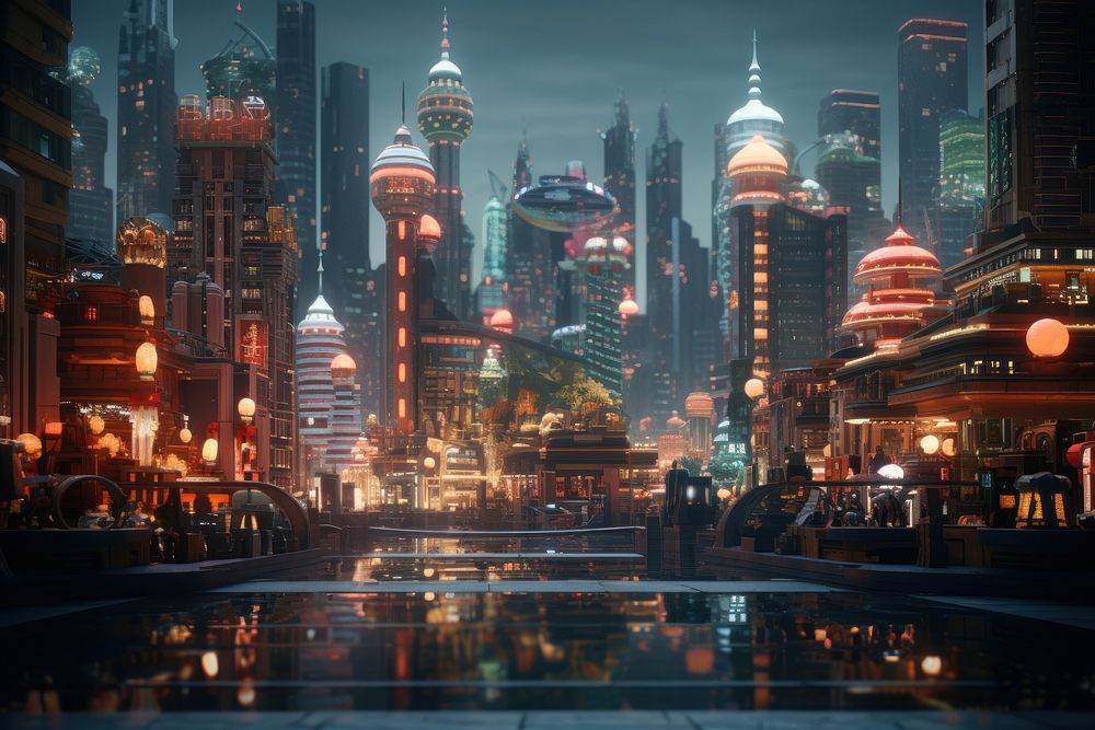 City architecture metropolis cityscape. | Free Photo - rawpixel