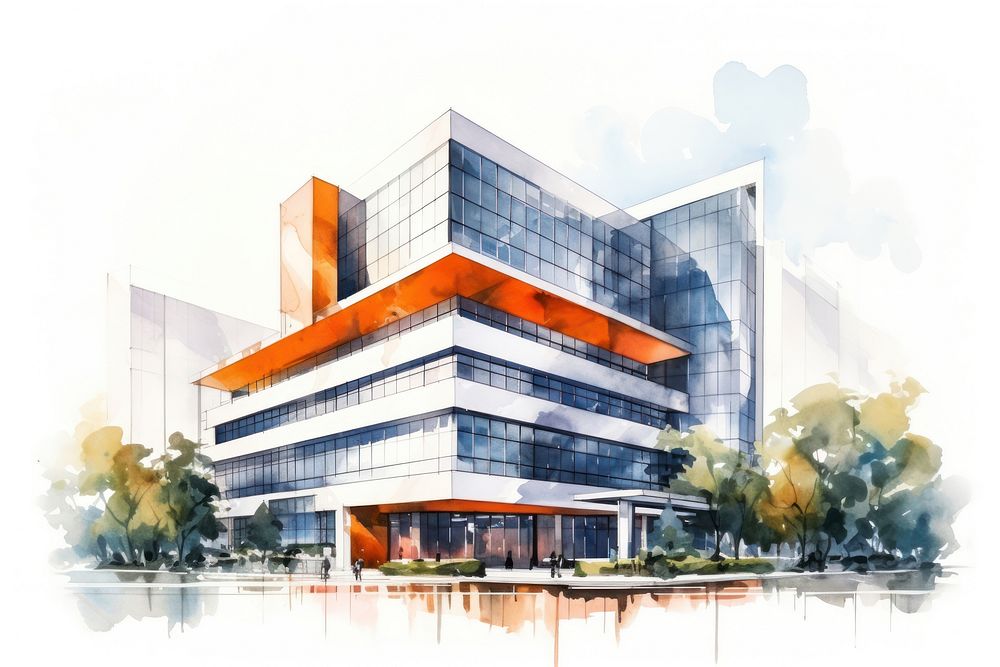 Building architecture office city. AI | Premium Photo Illustration ...