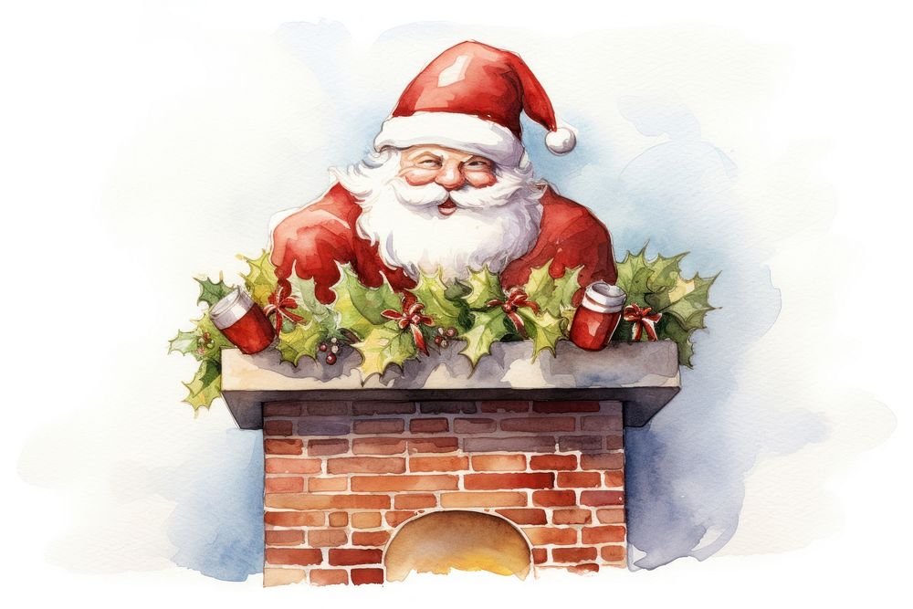 Fireplace christmas santa claus celebration. | Premium Photo - rawpixel