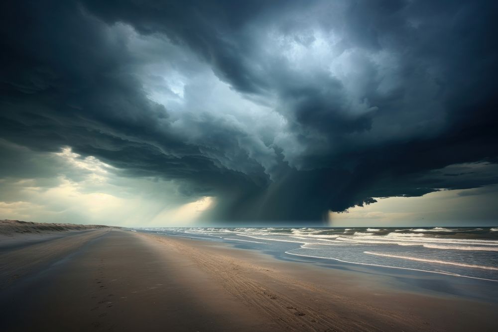 Storm sky landscape outdoors. AI | Free Photo - rawpixel